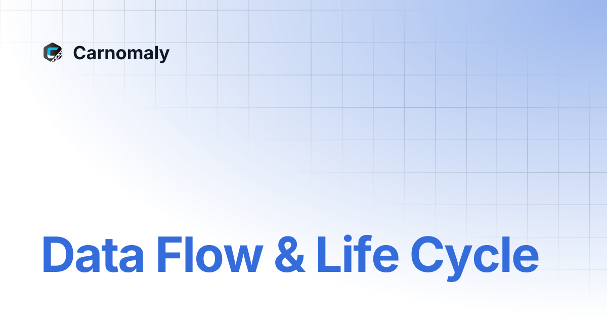 Data Flow & Life Cycle | Carnomaly